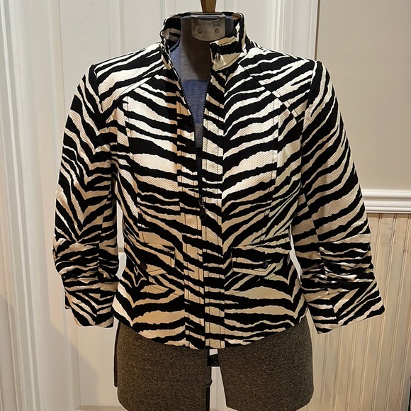 Kelly & Diane | Jackets & Coats | Cute Zebra Print Jacket With 34 ...